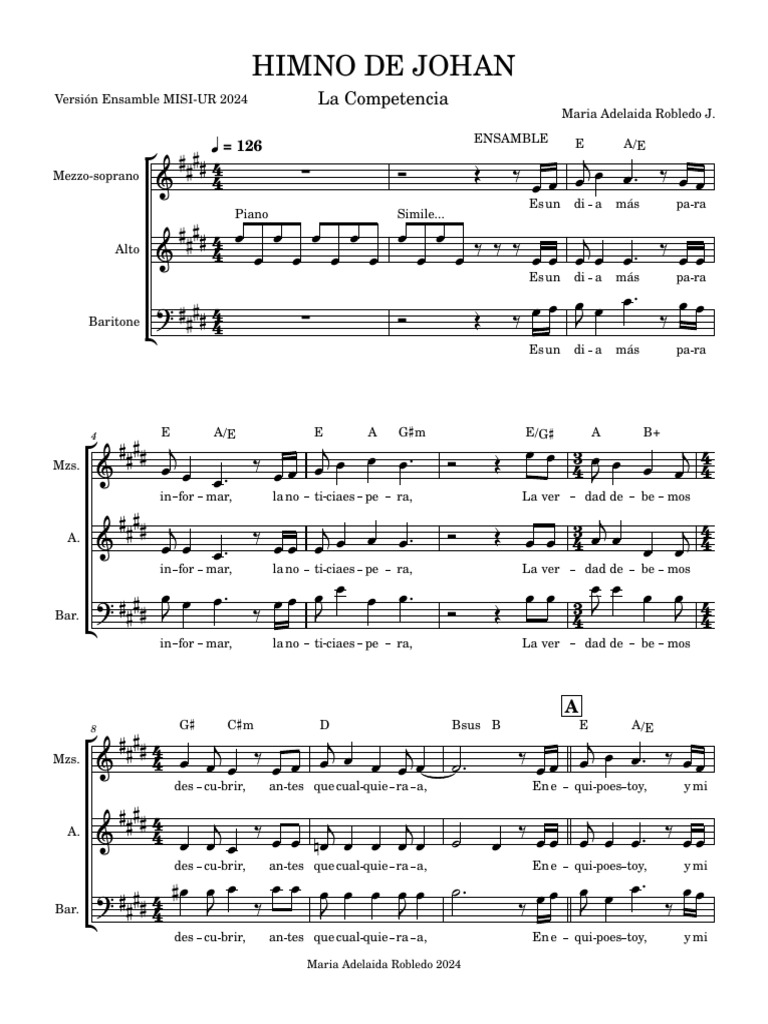 HIMNO Ensamble | PDF