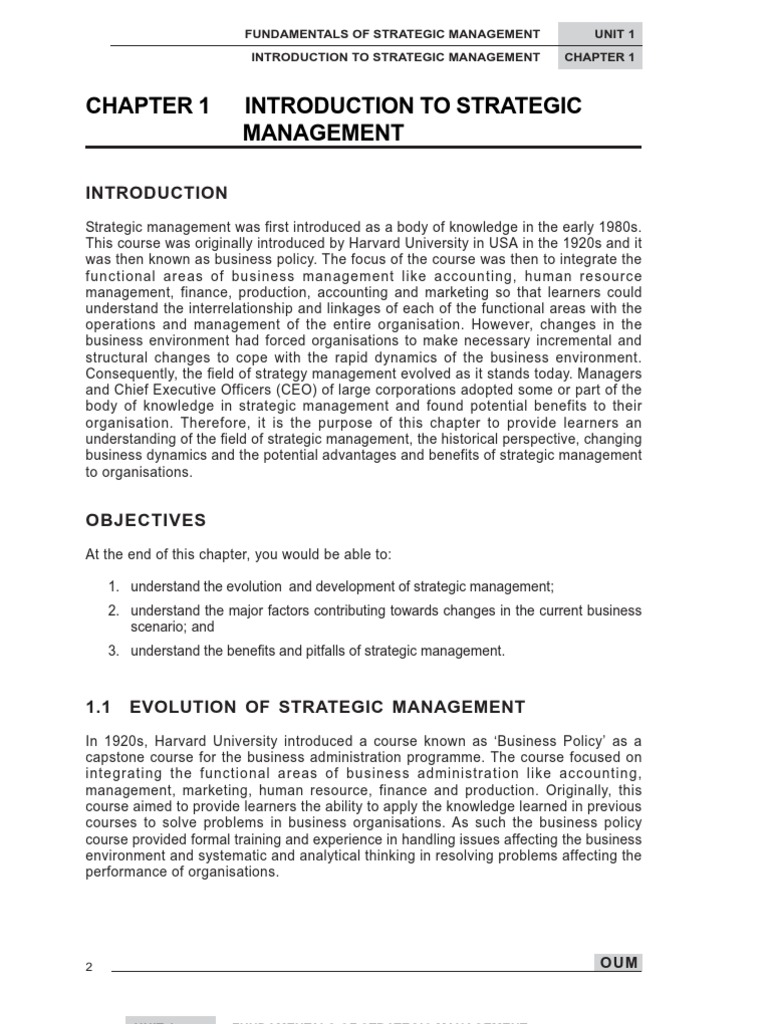 Strategic Management | PDF | Strategic Management | Strategic Planning