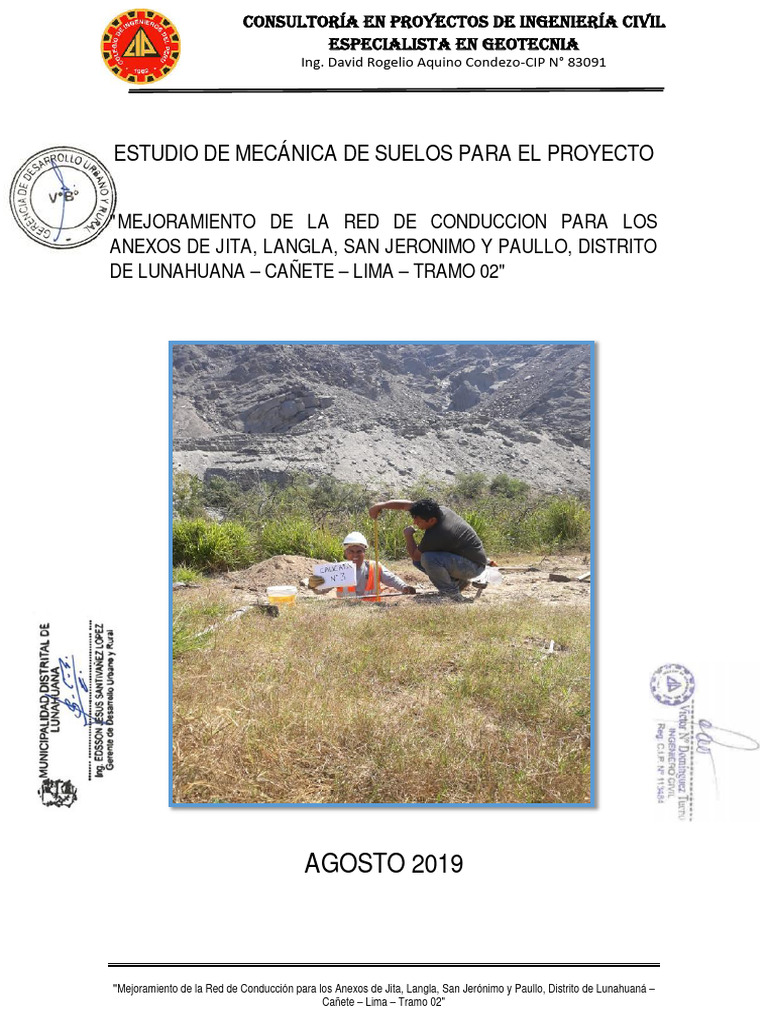 ESTUDIO DE MECANICA DE SUELOS LC | PDF | Temblores | Fundación (Ingeniería)