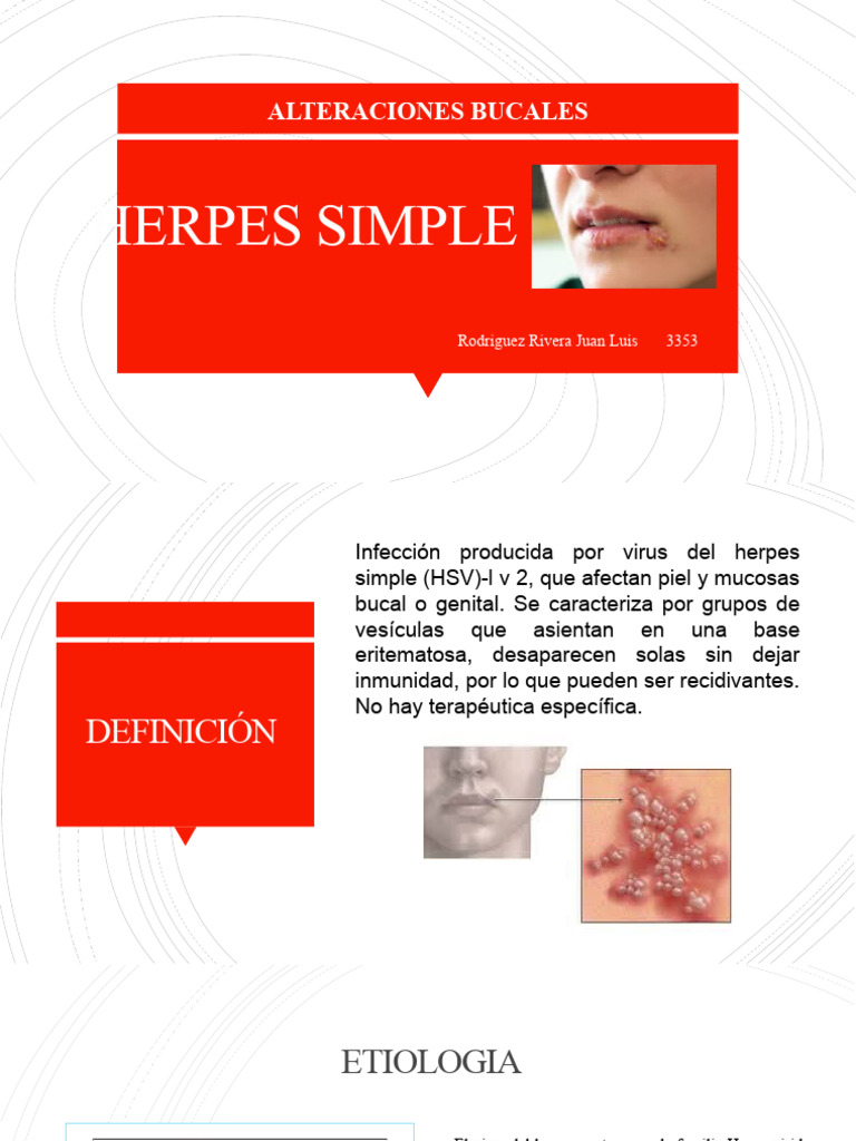 Herpes Simple: Tipos, Síntomas y Tratamiento | PDF | Virus ...