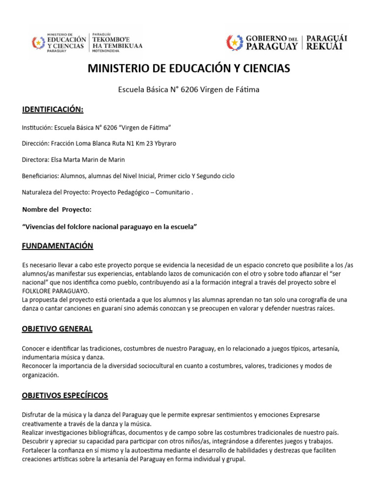 Proyecto Día del Folklore-1 | PDF | Folklore | Bailes