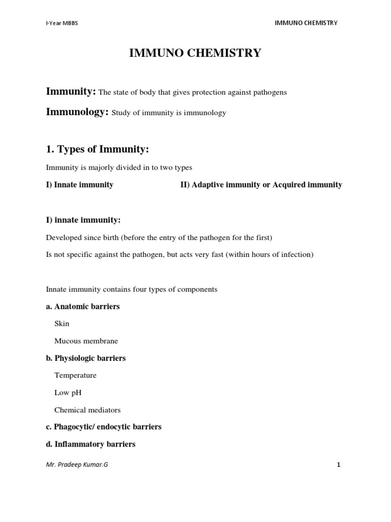 Immuno Chemistry: Immunity: Immunology | PDF | Immune System | T Cell