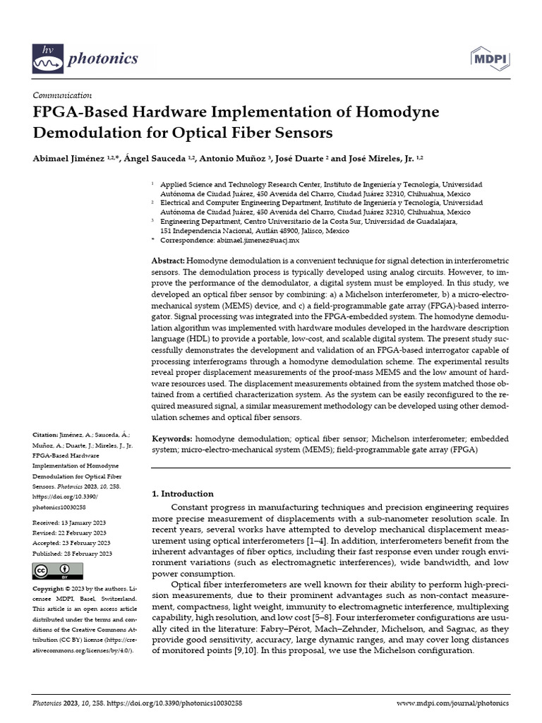 FPGA-Based Hardware Implementation of Homodyne Dem | PDF ... FPGA-Based Hardware Implementation of Homodyne Dem | PDF ...