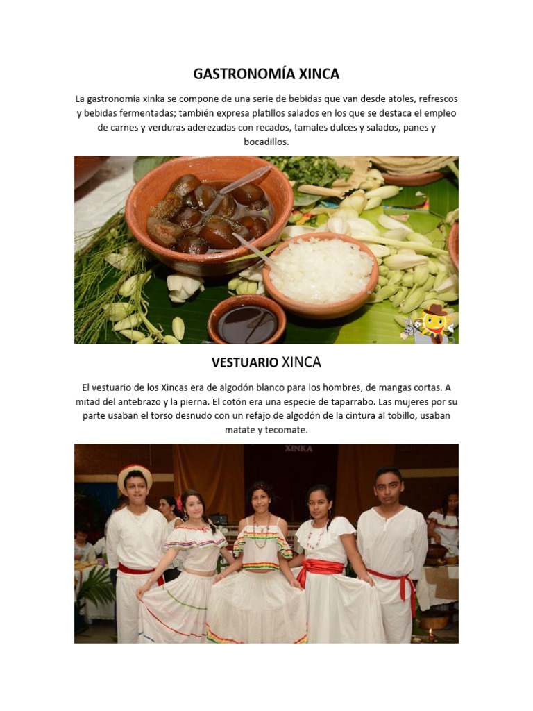 Gastronomía y Cultura Xinca | PDF