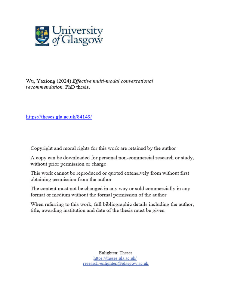 24 - Effective Multi-Modal Conversational Recommendation | PDF | Cognitive Science | Cognition