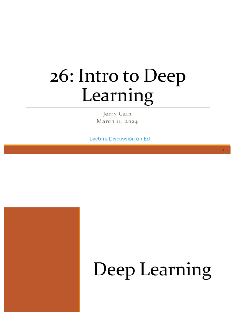 26 Deep Learning Annotated | PDF | Artificial Neural Network | Logistic Regression