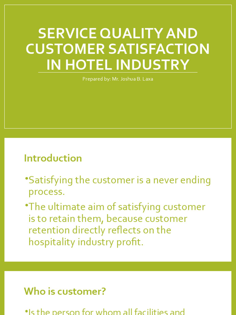 Qsm Lesson 5 Pdf Employee Retention Customer Satisfaction