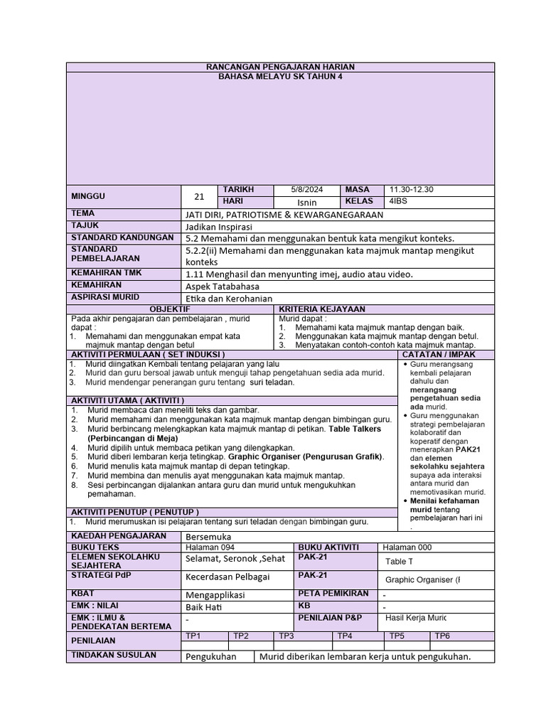 M21 BM 4ibs | PDF | Seni | Sains & Matematika