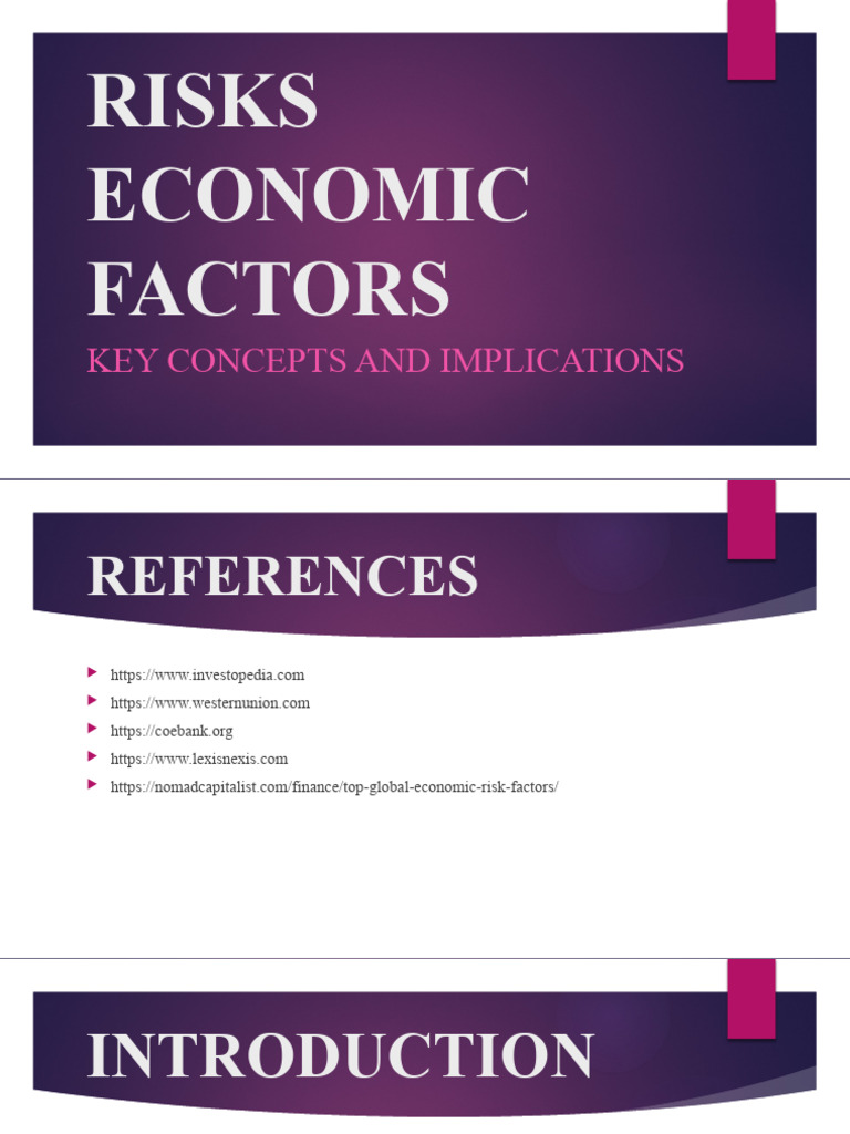 Risks Economic Factors | PDF | Financial Risk | Interest