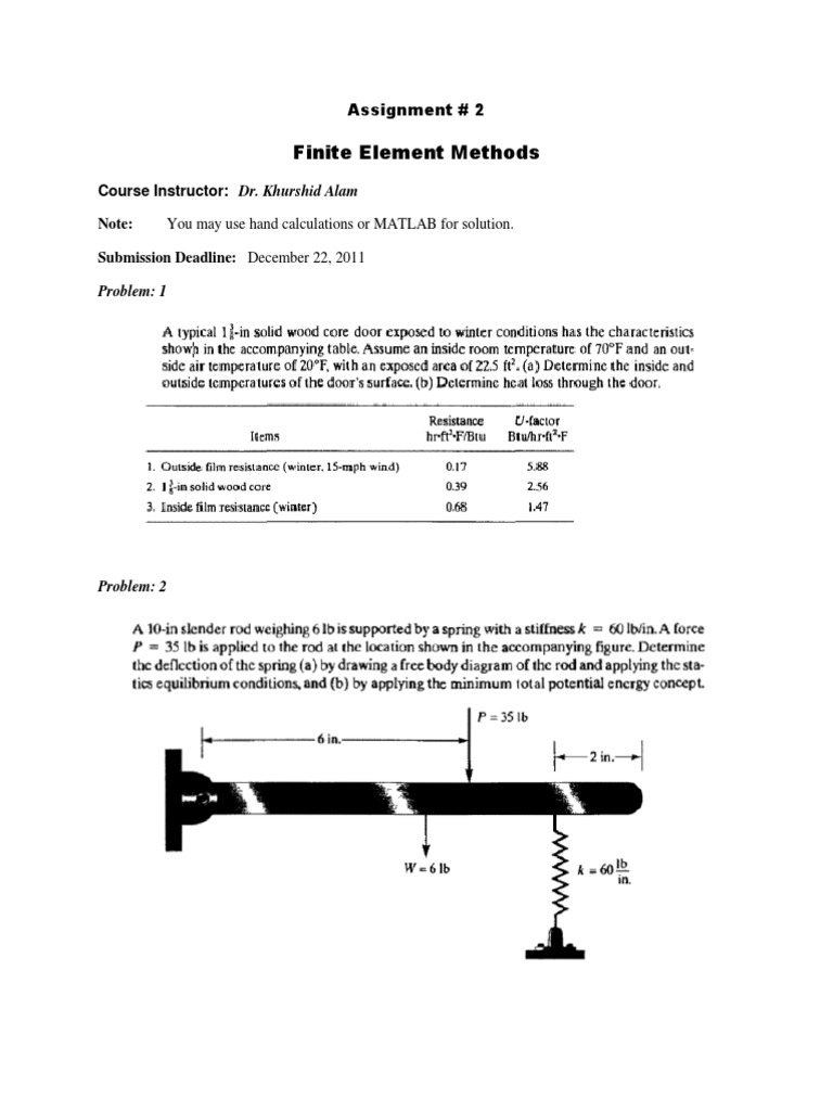 Assignment 2 FEM | PDF