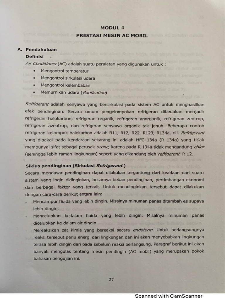 Modul 4-AC Mobil (Lama) | PDF