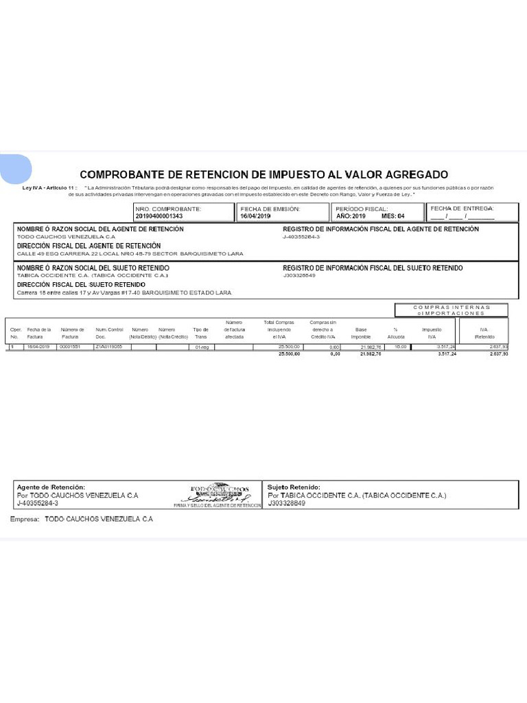 Retenciones Iva | PDF