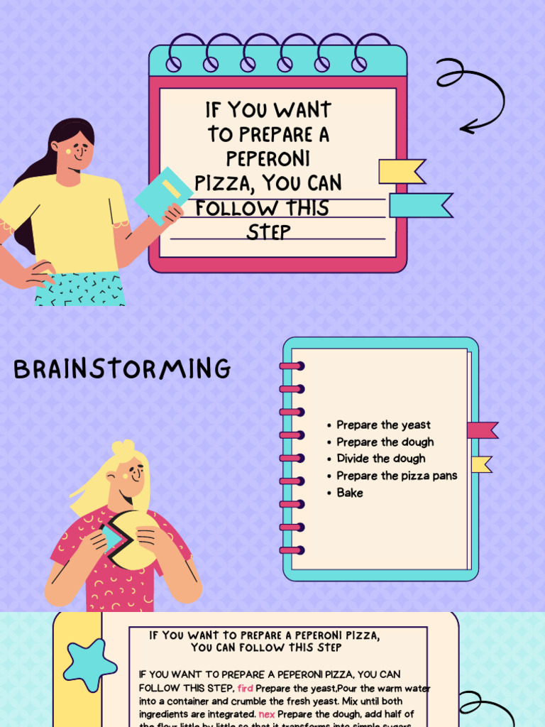 If You Want To Prepare A Pizza, You Can Follow The Nex Step | PDF