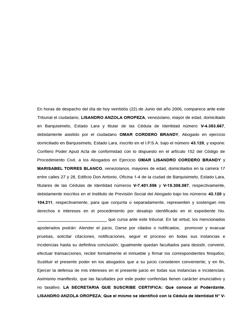 Poder Apud Acta | PDF