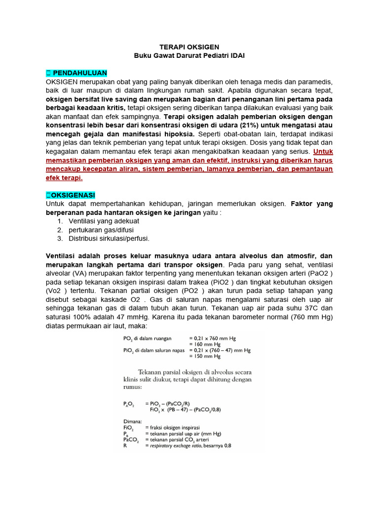 Terapi Oksigen | PDF | Kesehatan Holistik