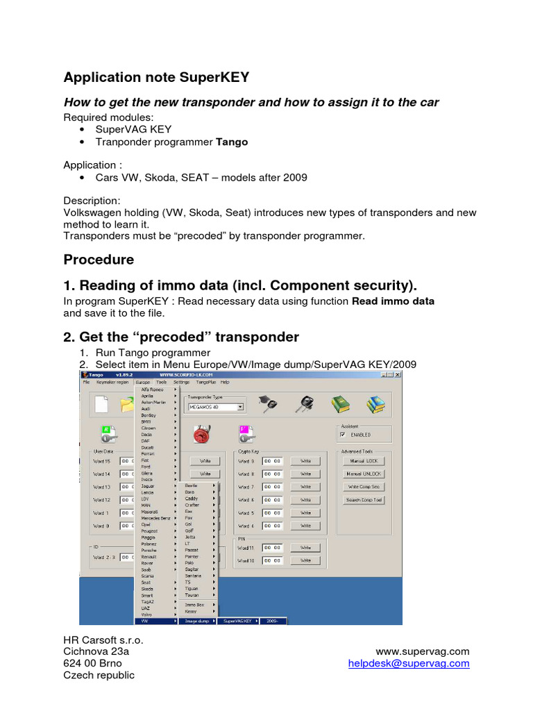 Coding VW 2009 Plus With Tango en | PDF | Volkswagen | Automotive Industry