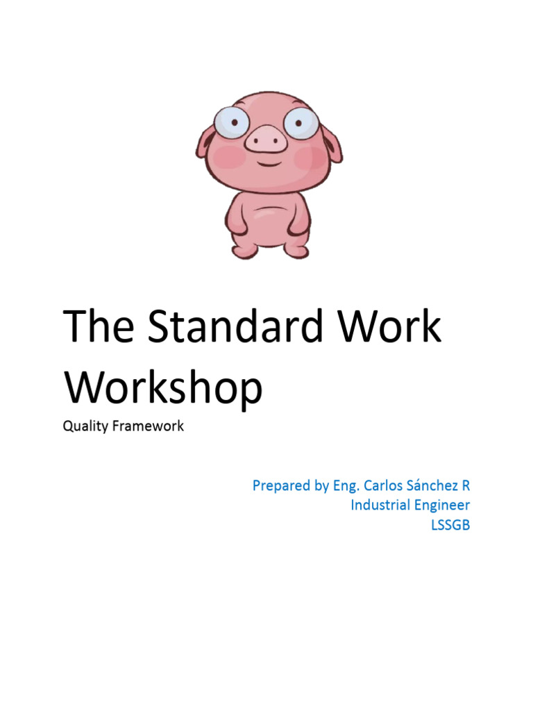 The Standard Work Workshop | PDF | Cognition