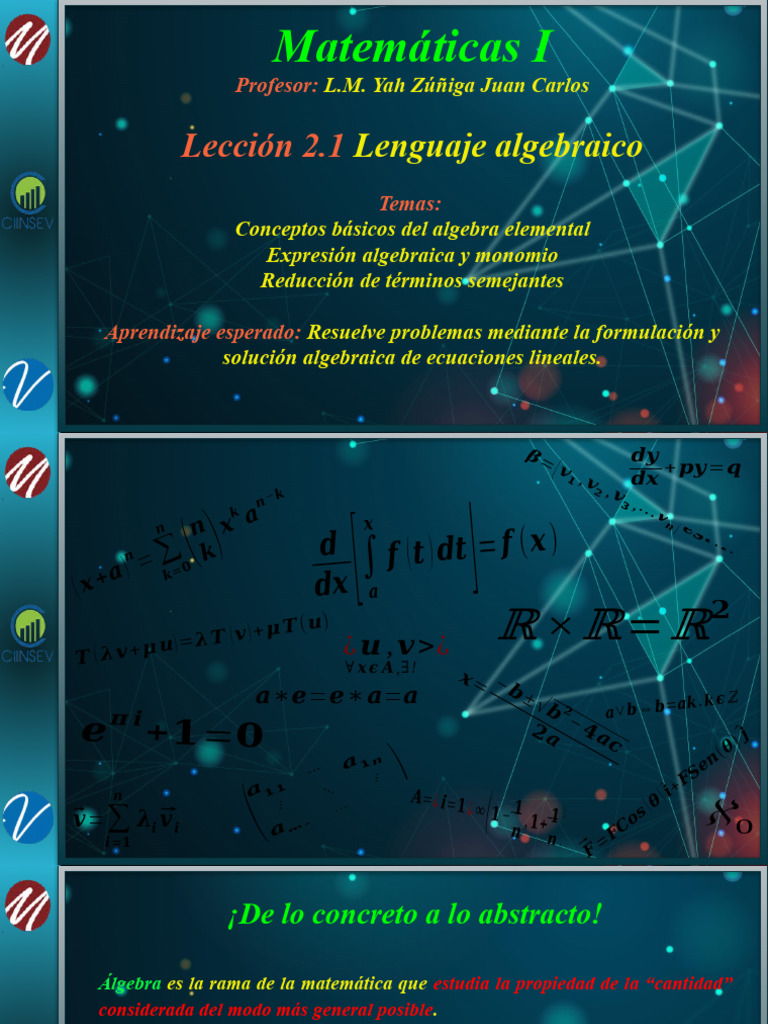 1AS-Sesión 18-Conceptos Básicos Del Álgebra | PDF | Multiplicación | Números