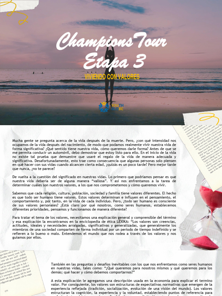 ChampionsTour Etapa 03 - Viviendo Con Valores | PDF | Vida | Pensamiento