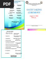 Induction and Oath Taking Program | PDF | Educational Stages | Students