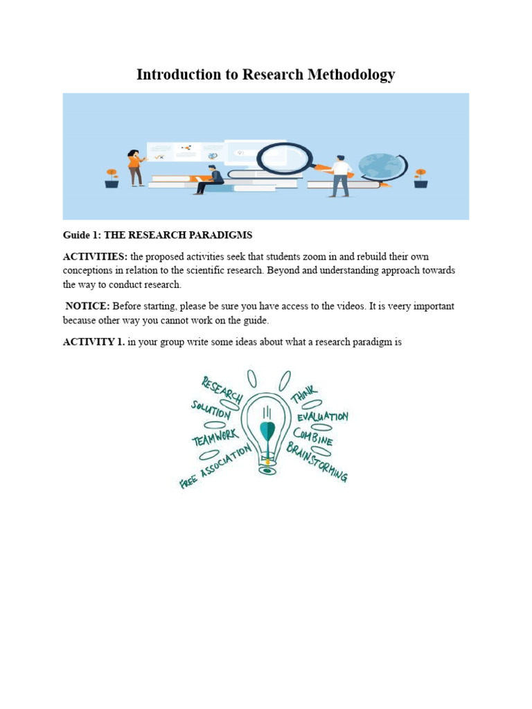Guide 1 The Research Paradigms | PDF | Methodology | Paradigm