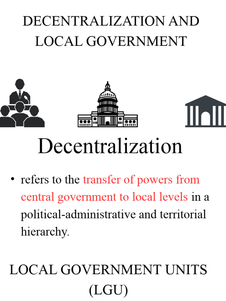 Decentralization and Local Government | PDF | Forms Of Government ...