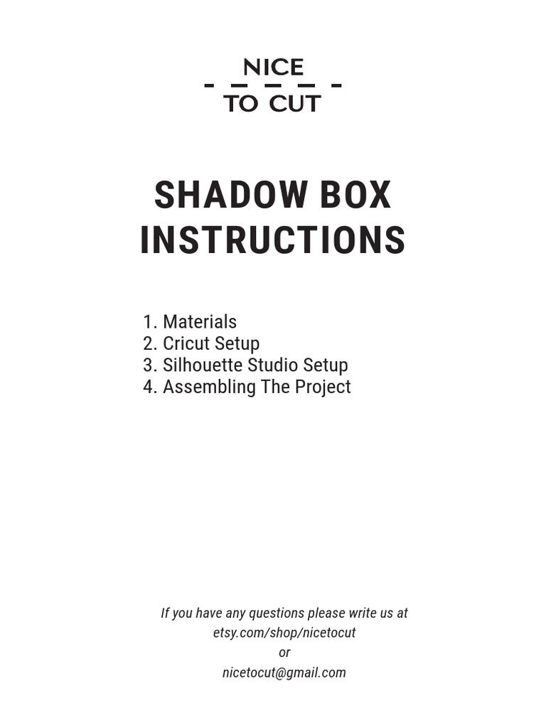 Shadowbox Instructions Personalize | PDF | Art