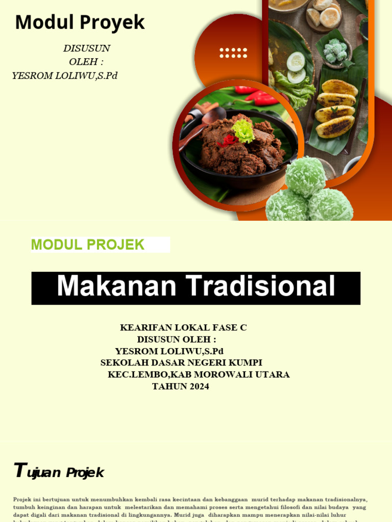 Modul Projek - Makanan Tradisional - Fase C (1) (1) | PDF