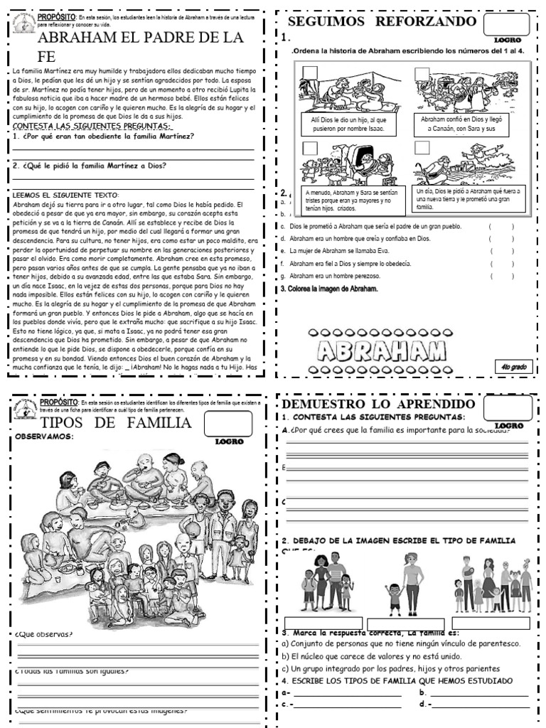 Fichas 12 - 17 Agost - Gigi | PDF | Abrahán | Sarah
