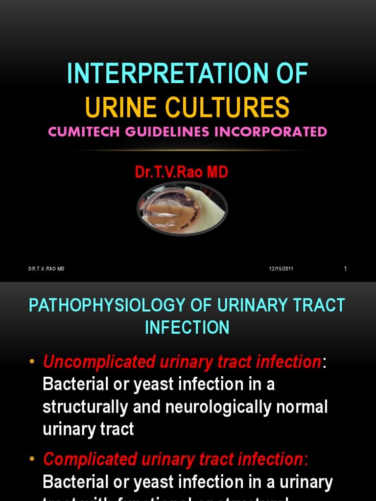 Urine Culture Interpretation Guidelines | PDF | Urinary Tract Infection ...