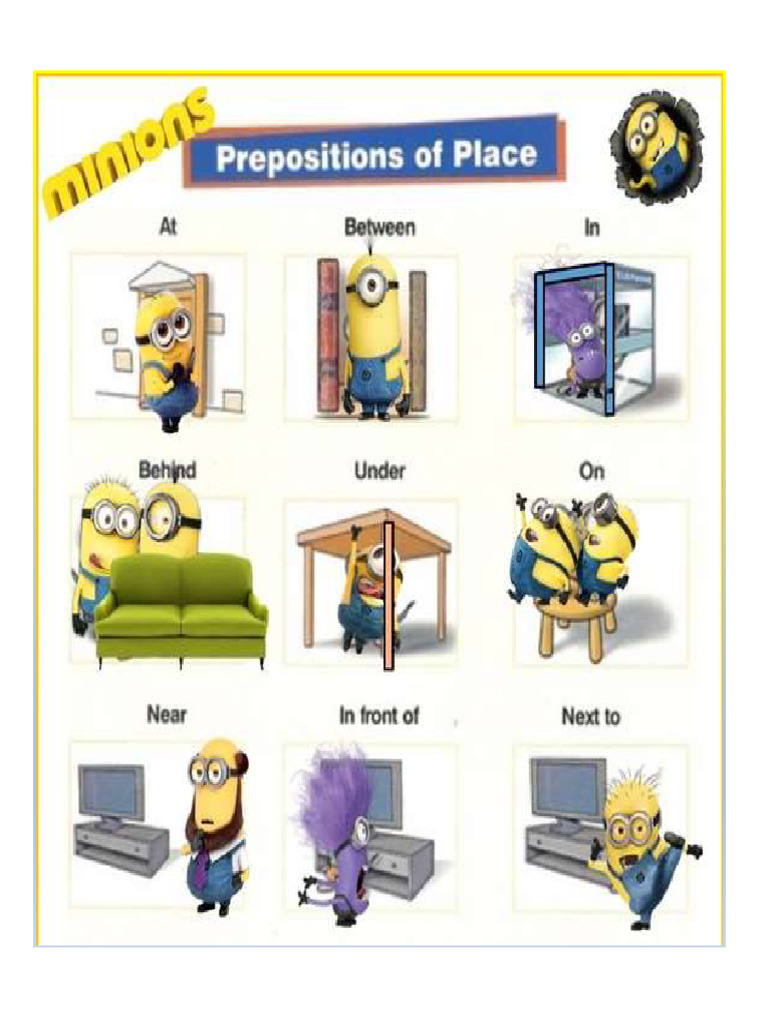 1-Prepositions of Place | PDF