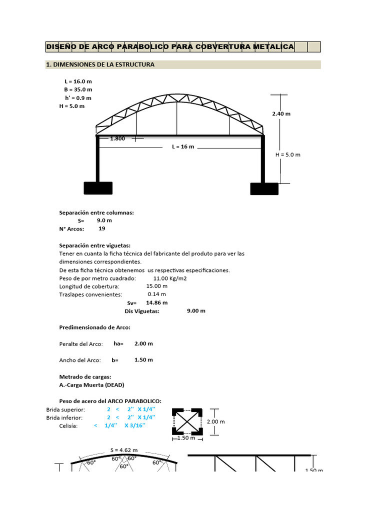 CALCULO_DE_ESTRUCTURA_METALICA | PDF | Elementos arquitectónicos ...