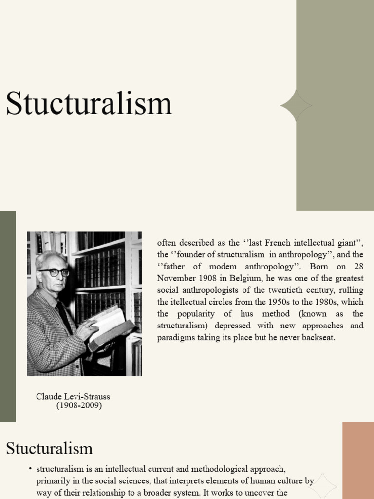 Structuralism in Social Sciences. Simplified Version | PDF | Thought ...