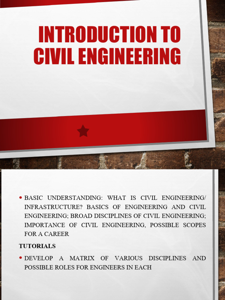 Overview of Civil Engineering Basics | PDF | Engineering | Civil ...