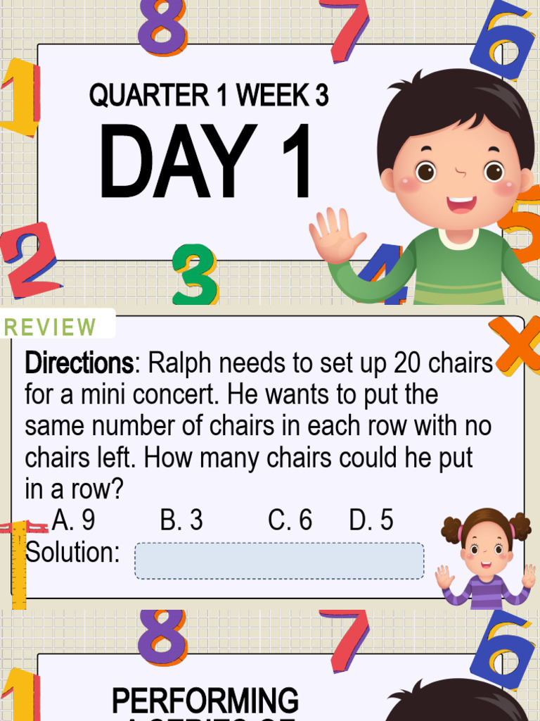 G5Q1 Week 3 Math | PDF | Bracket | Multiplication