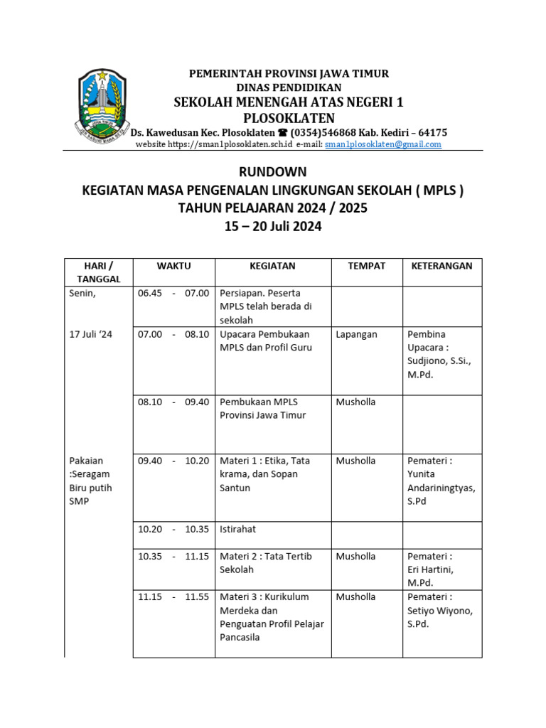 Rundown MPLS 2024 - Rev | PDF