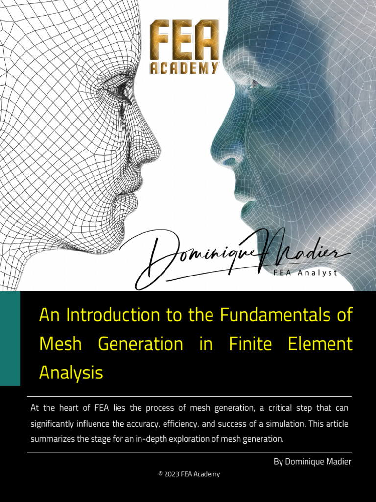 FEA Academy - Mesh Generation in Finite Element Analysis | PDF | Finite ...