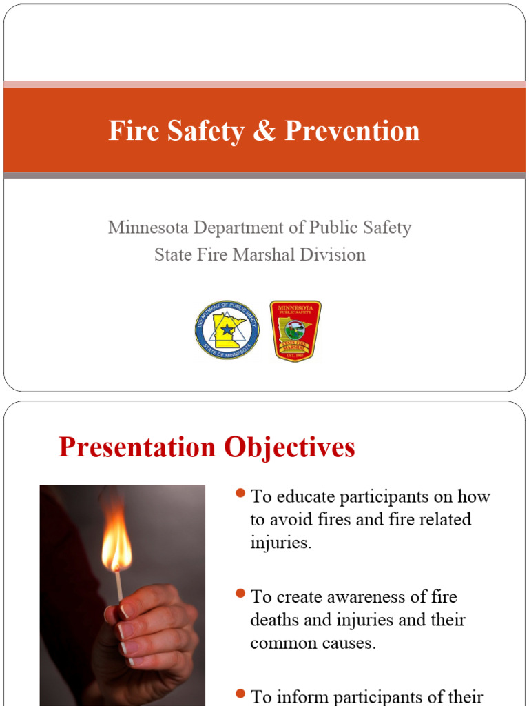 Fire Safety Presentation | PDF | Fires | Smoke