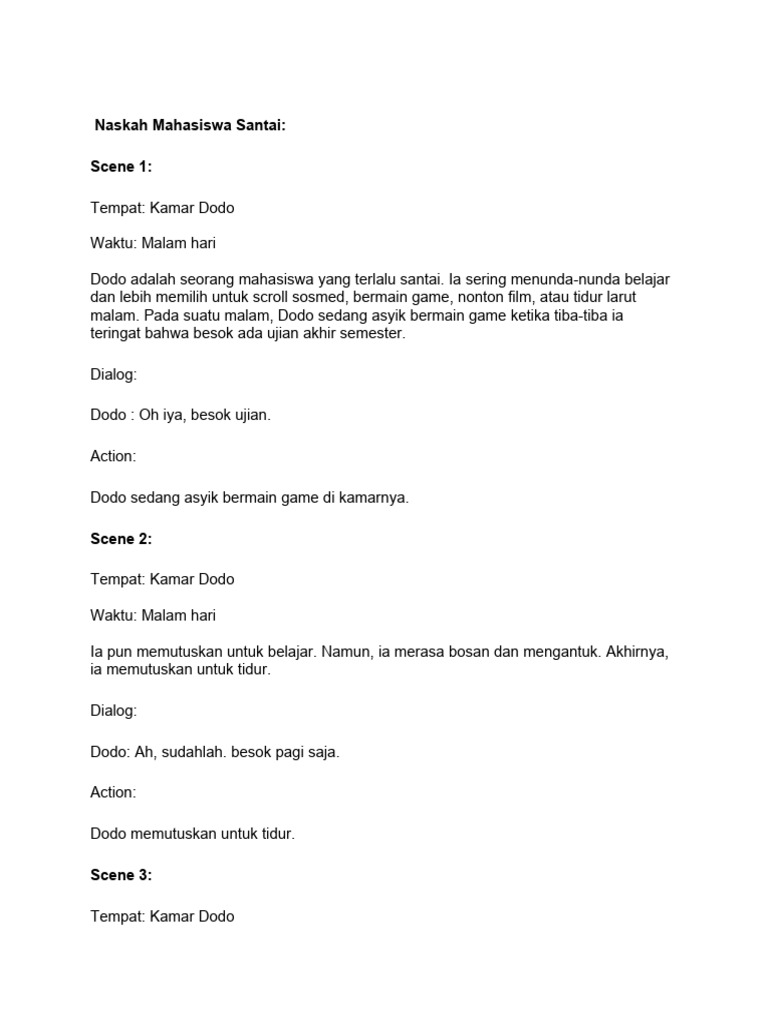 Naskah Storyboard Alwi | PDF