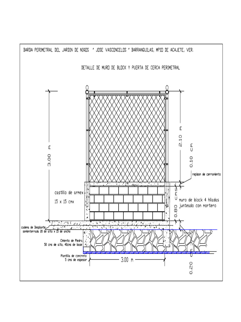 Barda Barranquillas Modelo | PDF