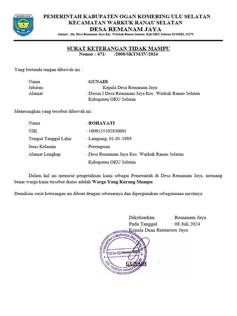 Berkas Rohayati | PDF