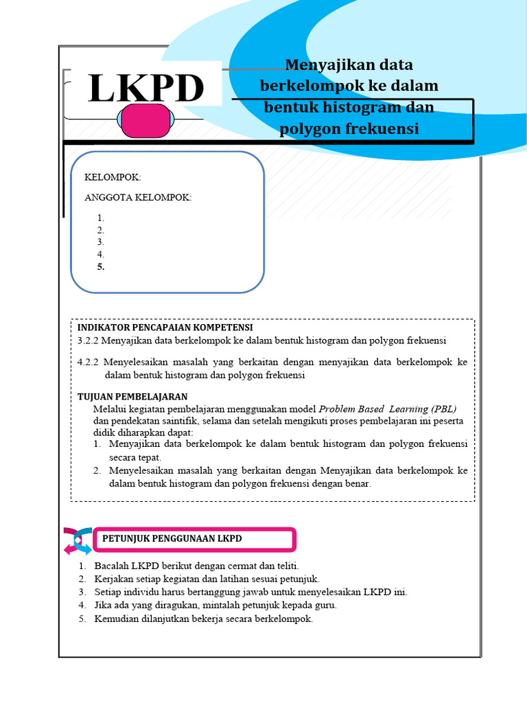 LKPD PERTEMUAN Histogram Dan Plyog | PDF