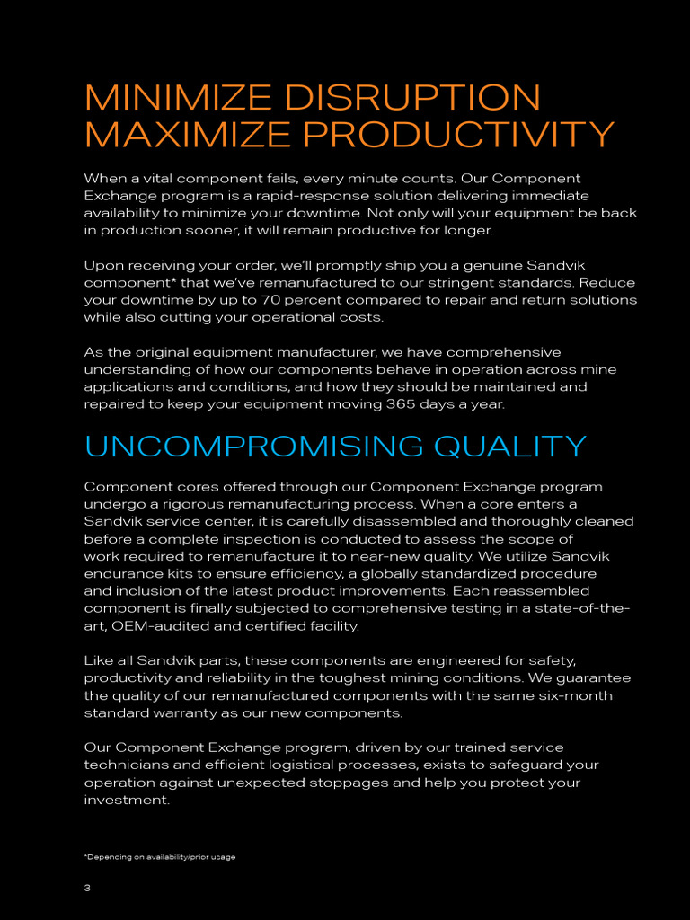 Component Exchange Brochure English | PDF | Reliability Engineering