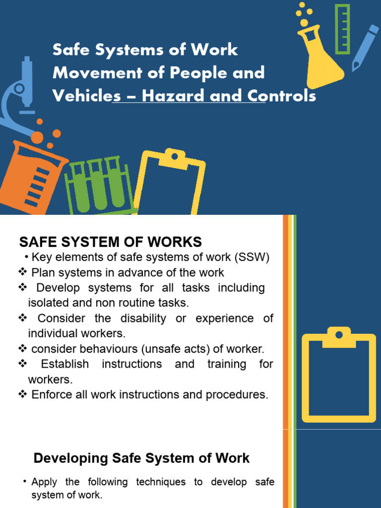 Safe Systems of Work | PDF | Occupational Safety And Health | Personal ...