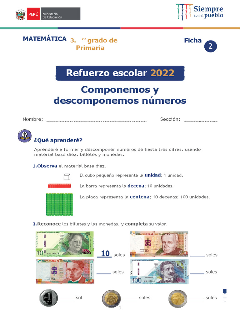 CHP Ebr Primaria Urbano Refuerzo Fichas 02 | PDF