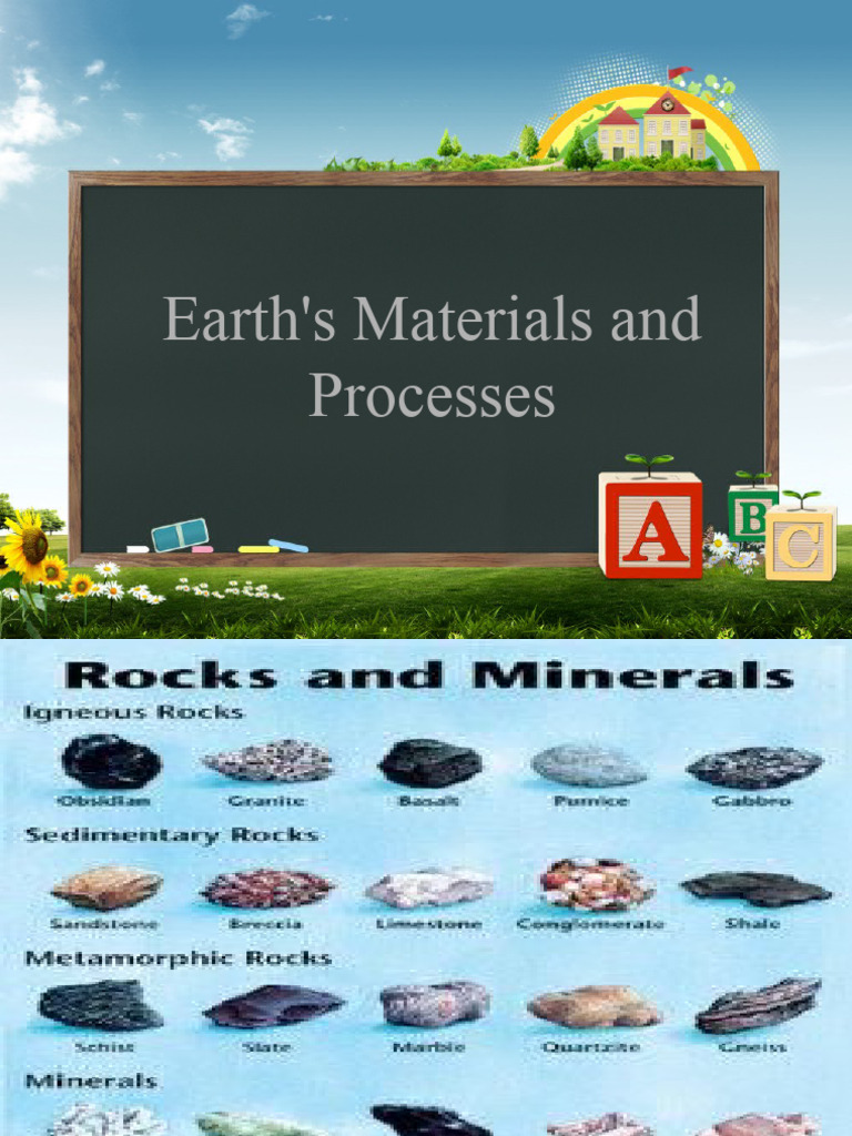 Earth's Crust: Minerals and Classification | PDF | Minerals | Materials