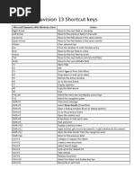 Dynamics Nav Shortcut Keys | PDF | Microsoft Excel | Human–Computer Interaction