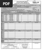 1604-CF Form | PDF | Withholding Tax | Employment