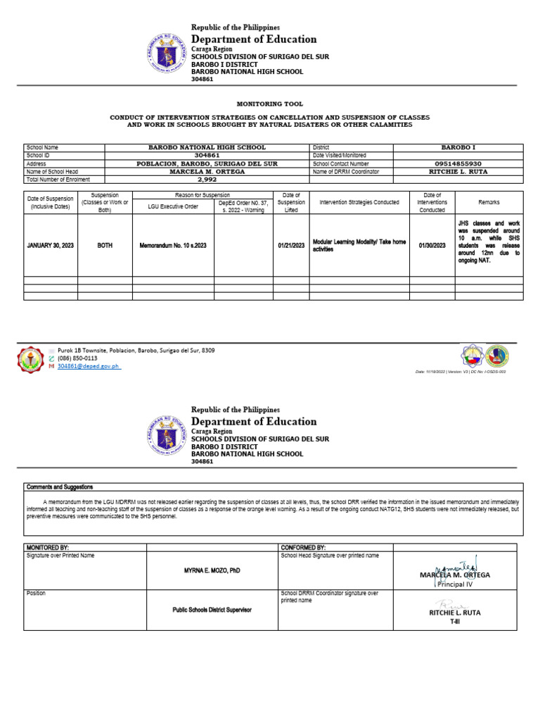 Bnhs Cancellation and Suspension Monitring Tool | PDF