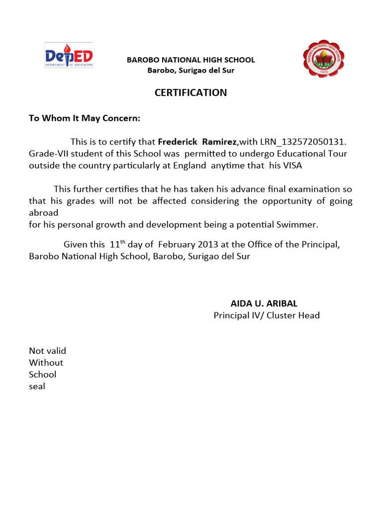 Certification Student | PDF